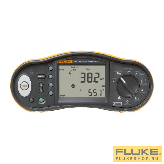 Тестер электроустановок Fluke 1663 4546980 - Тестеры электроустановок в ...